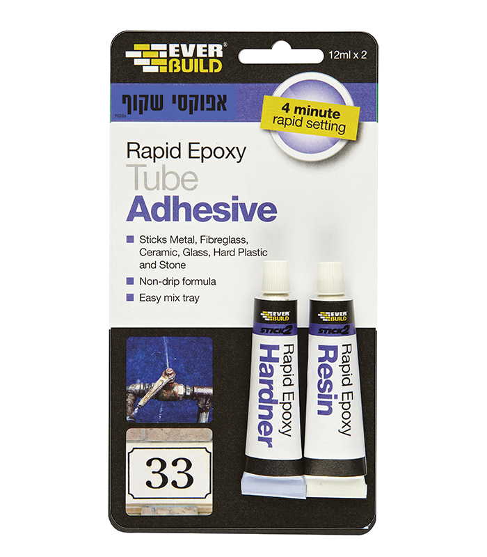 דבק אפוקסי מקצועי שקוף EVER BUILD – חנות חומרי בניין בבאר שבע